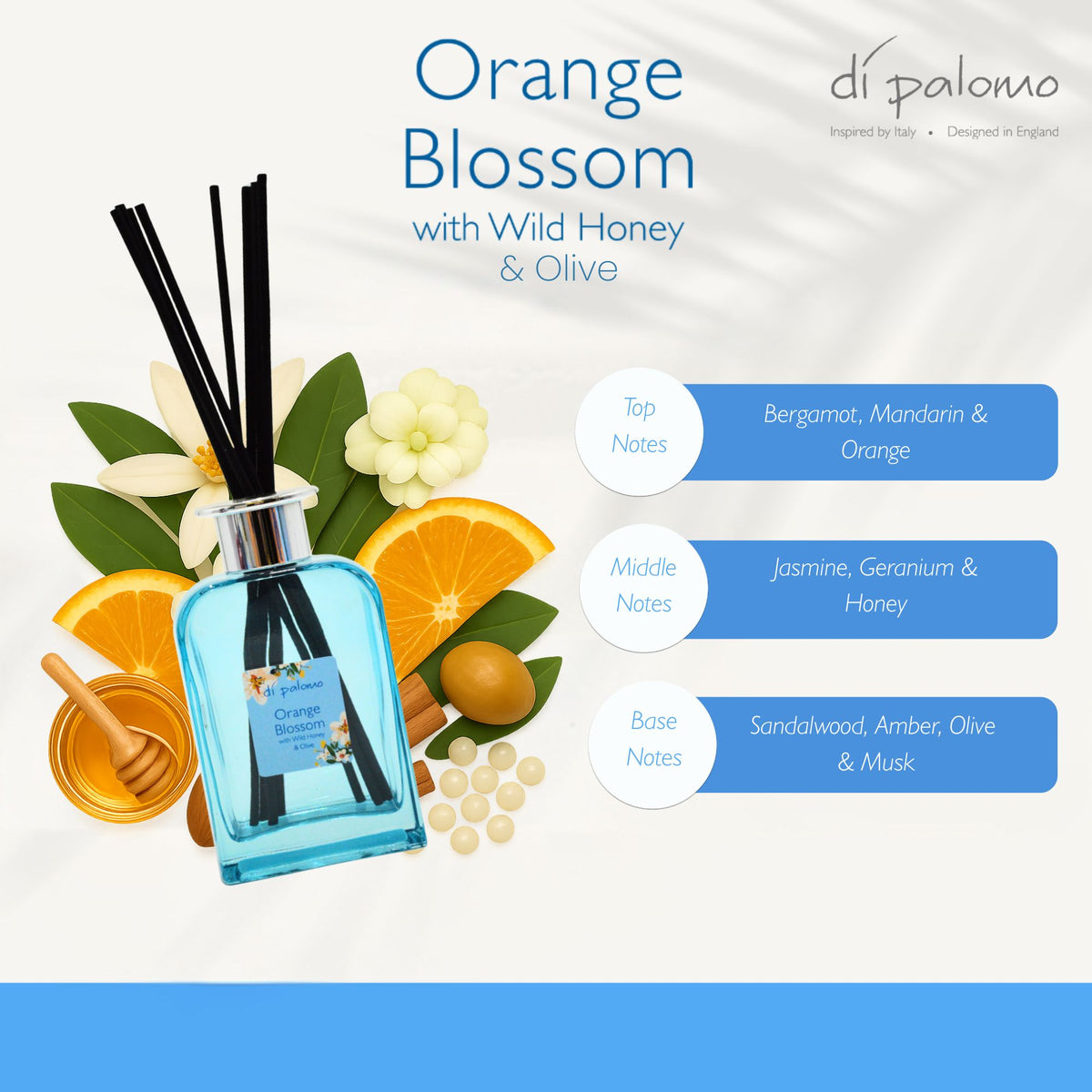 Fragrant Reed Diffuser - Orange Blossom - 200ml – dipalomo