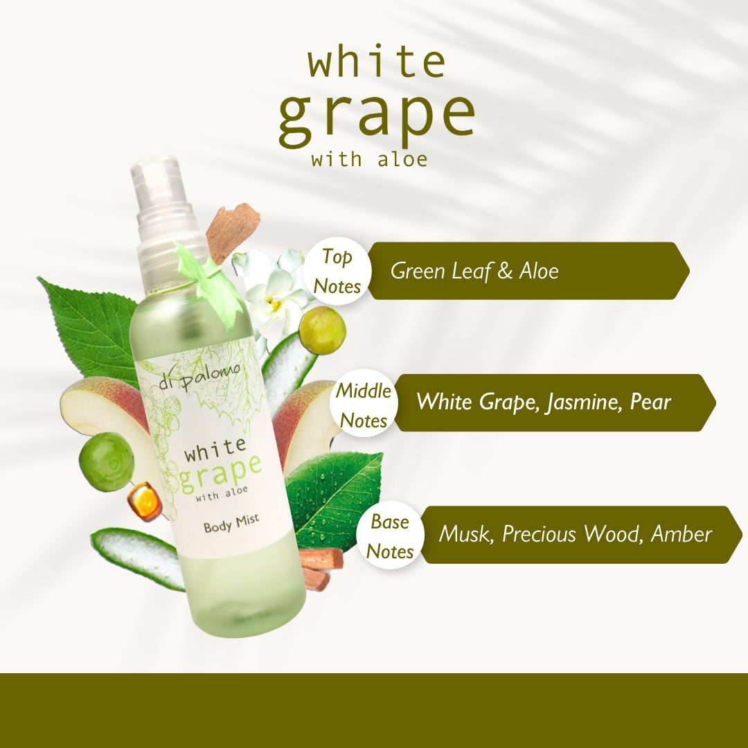 White Grape Body Mist - 100ml | Di Palomo – dipalomo